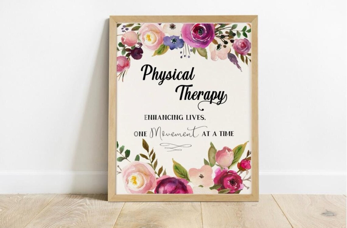 Physical Therapist Wall Art Printable Physical Therapist - Etsy