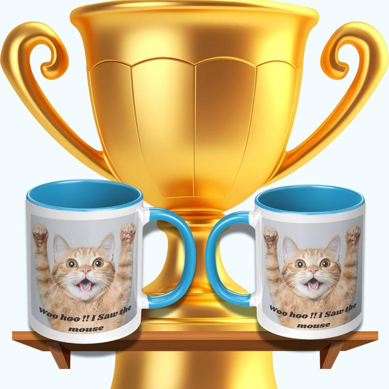 Woo Hoo Cat Mug – 15oz Coffee Cup, Funny Gift - Etsy