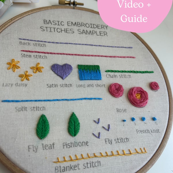 Embroidery Sampler - Etsy