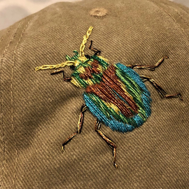 Embroidered Insect - Etsy