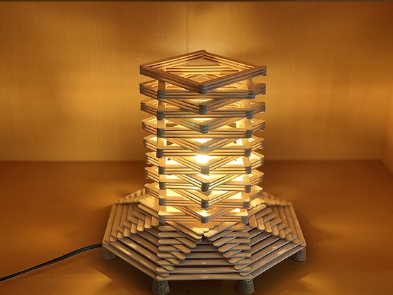 Popsicle Stick Lamps Instructions