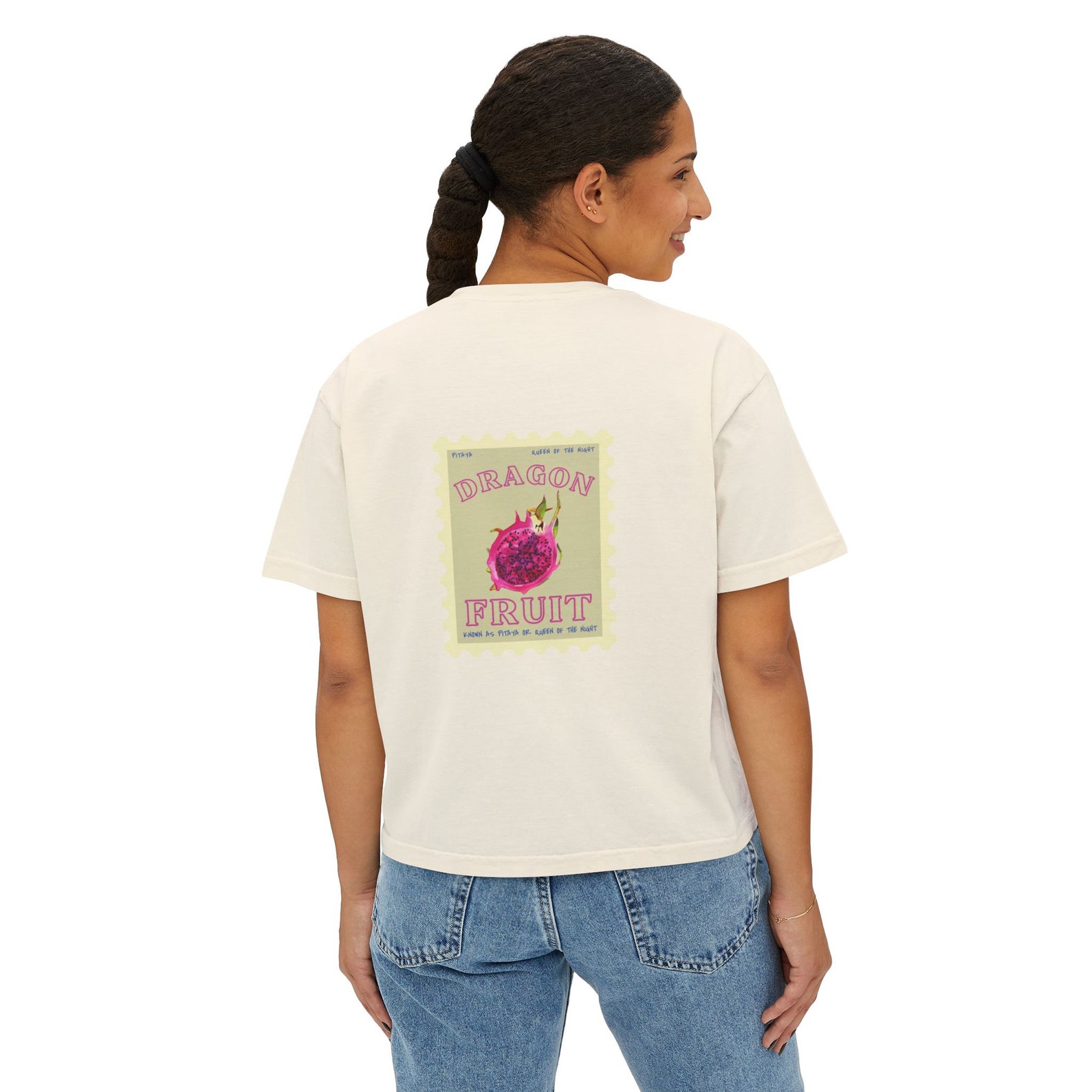 Dragonfruit Pitaya Fruity Vibes Women's Boxy Tee Beach Shirt - Etsy