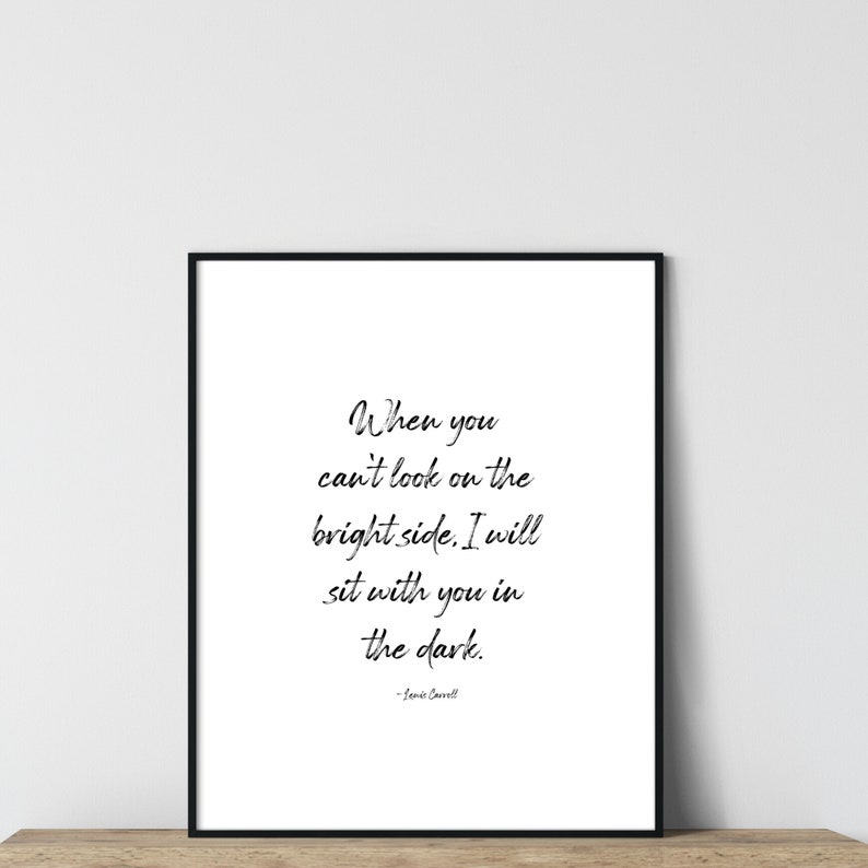 Alice in Wonderland Print Lewis Carroll Quotes When You - Etsy