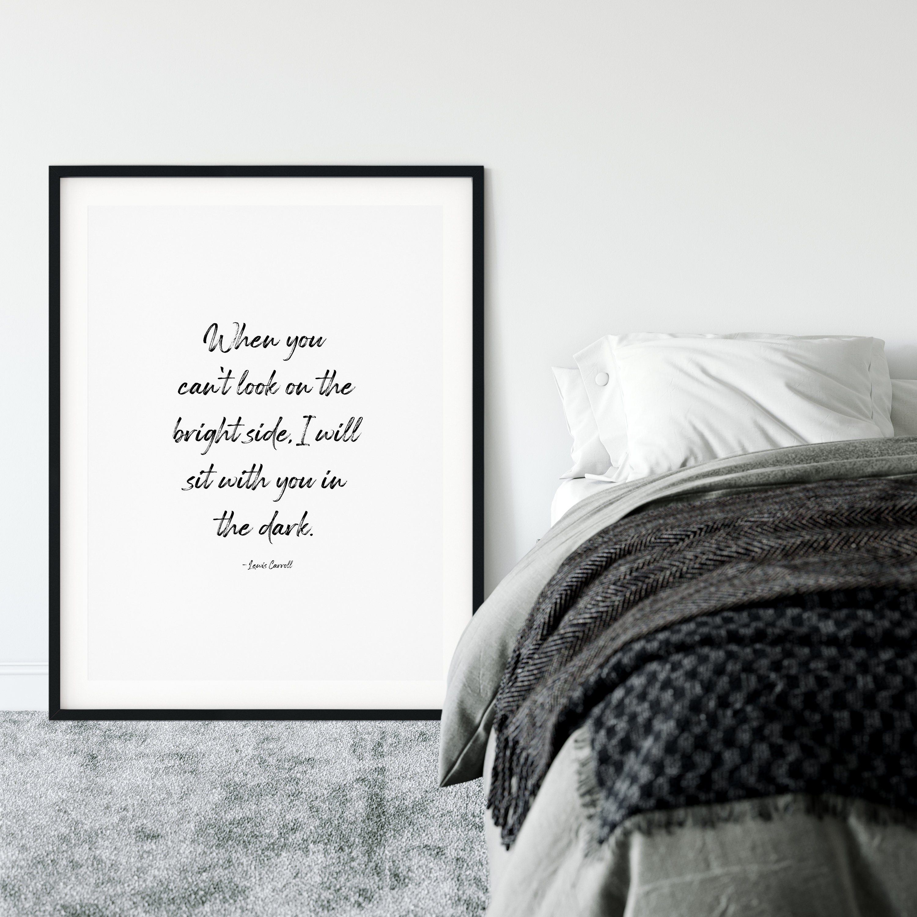 Alice in Wonderland Print Lewis Carroll Quotes When You | Etsy