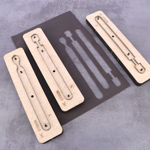 Leather Cutting Dies, 3 Styles Keyfob Custom Leather Cutting Die Cut ...