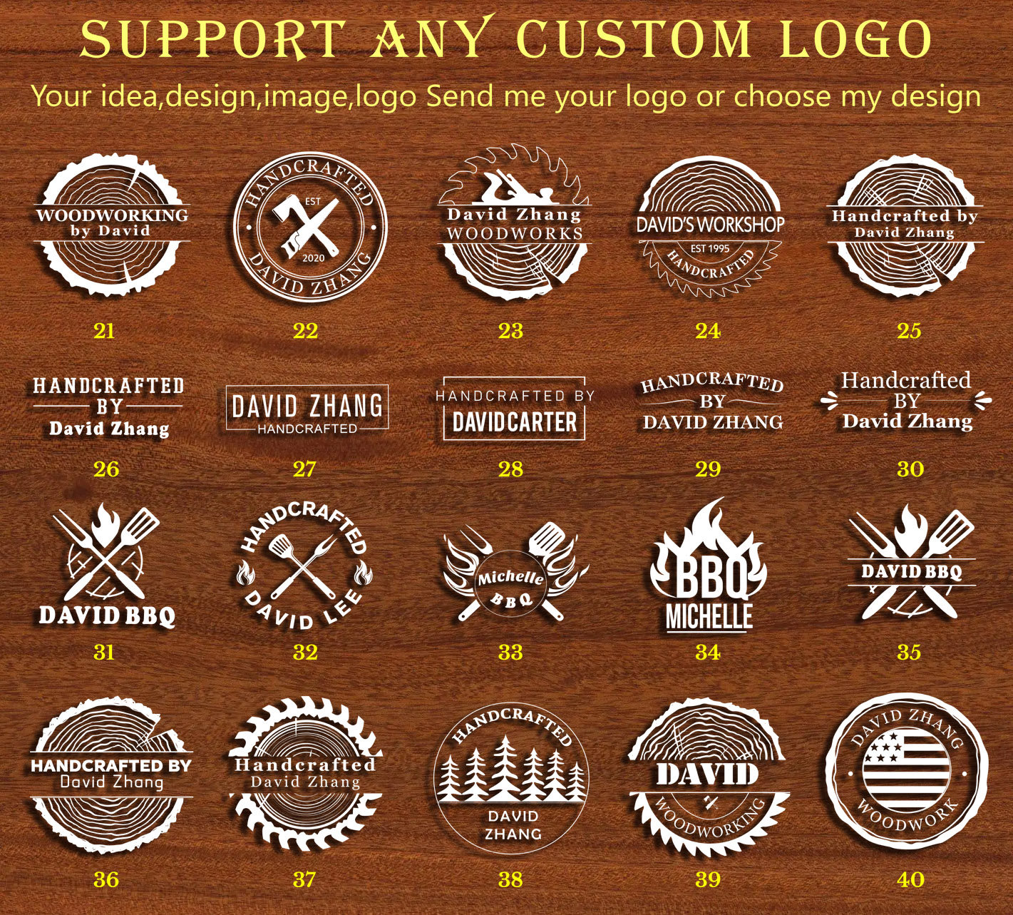 Custom Electric Branding Iron Stamps / Forest Icon / Gift for - Etsy
