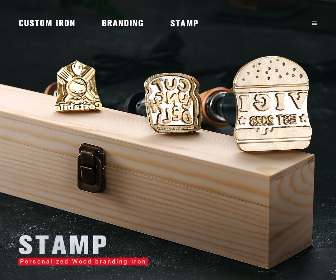 Personalized Brand Iron for Bread,food Brand Iron, Burger Stamp, BBQ ...