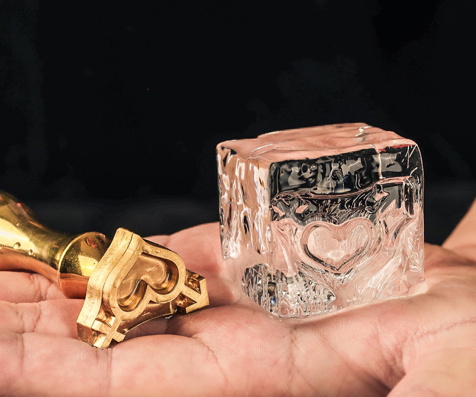 Custom Ice Cube Stamp | Custom Ice Stamp | Brass Stamp Ice | Cylinder ...