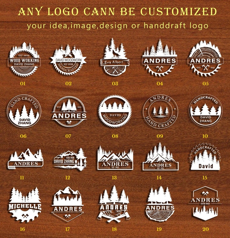 Custom Electric Branding Iron Stamps / Forest Icon / Gift for - Etsy