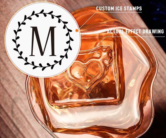 Custom Ice Cube Stamp Custom Ice Stamp Brass Stamp Ice - Etsy