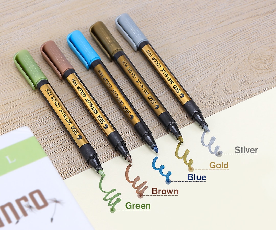 Waxing Color Pens / Metallic Wax Stamp Markers / Mark Pen for Wax Stamp ...