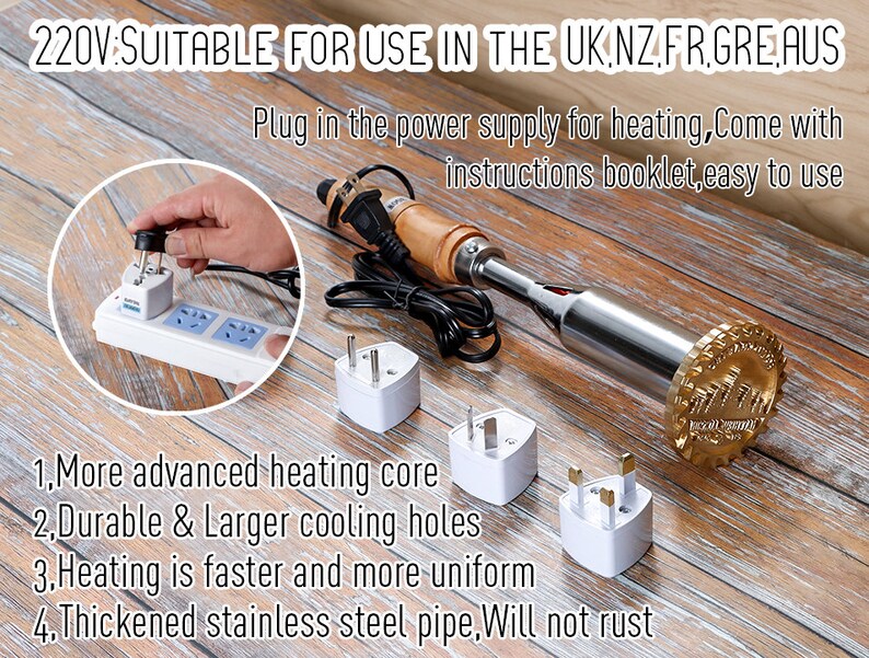 Custom Electric Branding Iron Stamps / Forest Icon / Gift for - Etsy