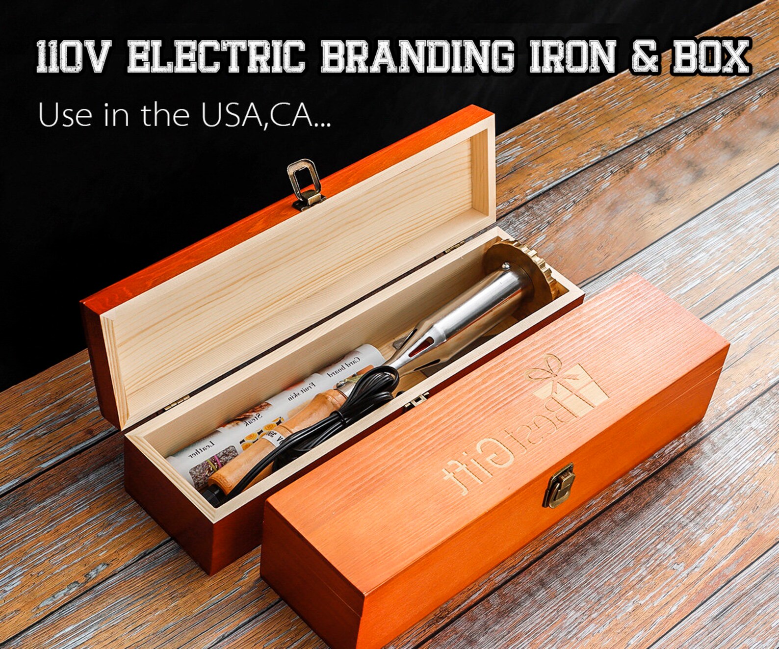 Custom Electric Branding Iron Stamps / Forest Icon / Gift for - Etsy