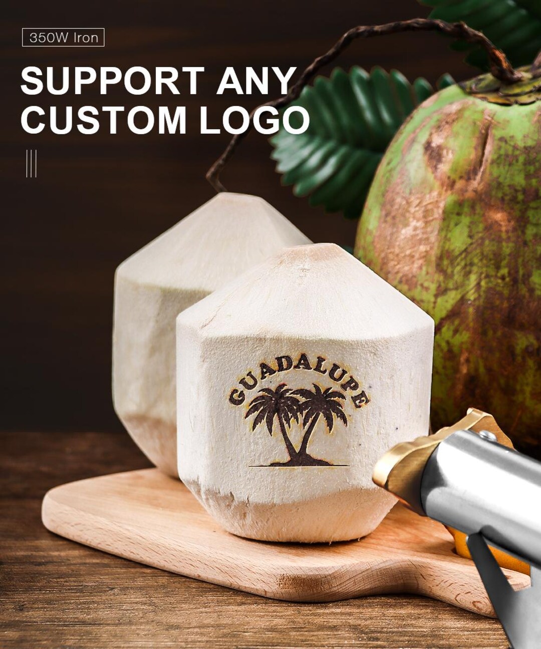 Custom Stamp on Coconut, Branded Wedding Coconuts Stamp , Young Coconut ...