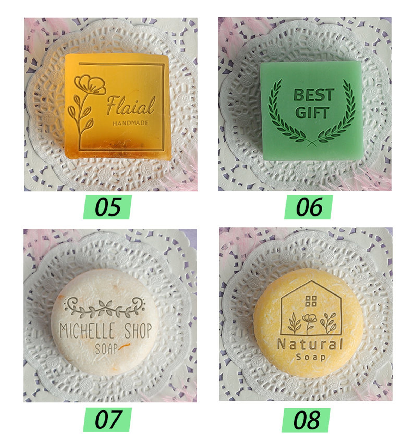 Custom Soap Stamp Custom Acrylic Handmade Mold Stamp - Etsy