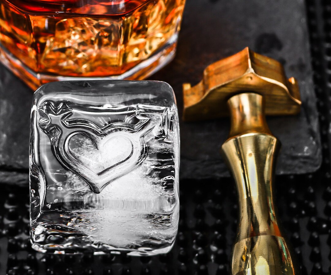 Custom Whiskey Ice Stamp, Personalized Ice Stamp Ice Cube for Gifts ...