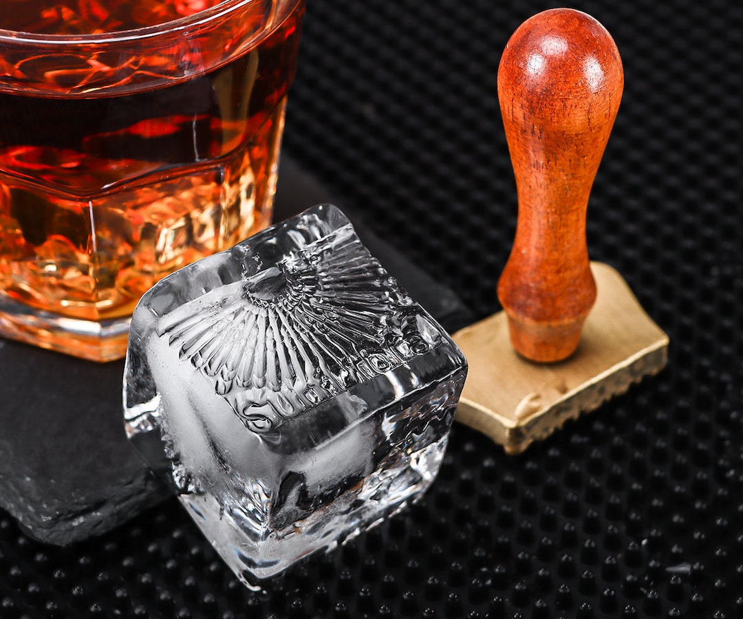 Custom Ice Cube Stamp | Custom Ice Stamp | Brass Stamp Ice | Cylinder ...