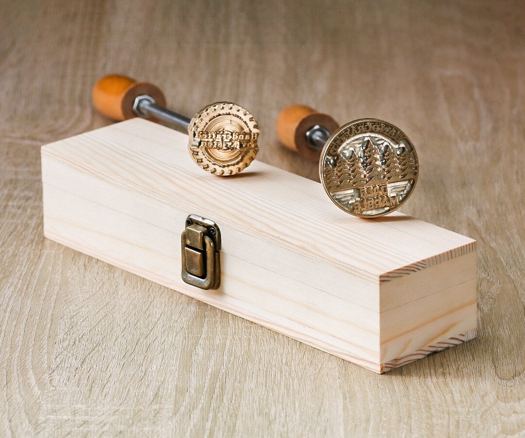 Forest Logo Stamp,wood Burning Stamp,brand Iron for Wood,custom Logo ...