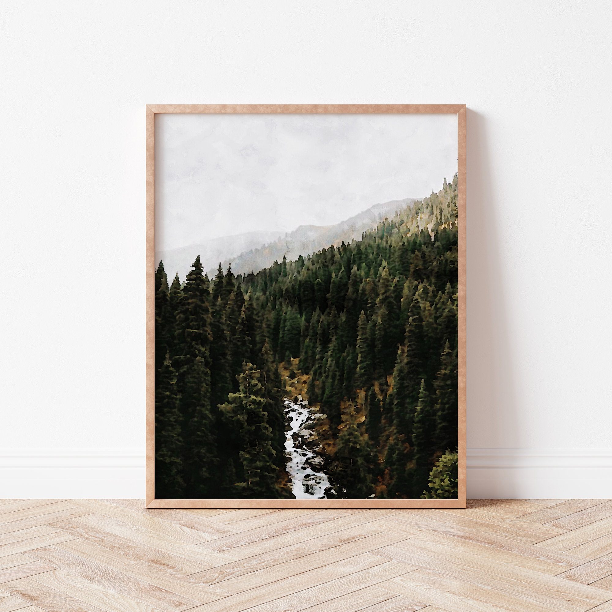 Art & Collectibles Forest Print Nature Digital Print Landscape Art ...