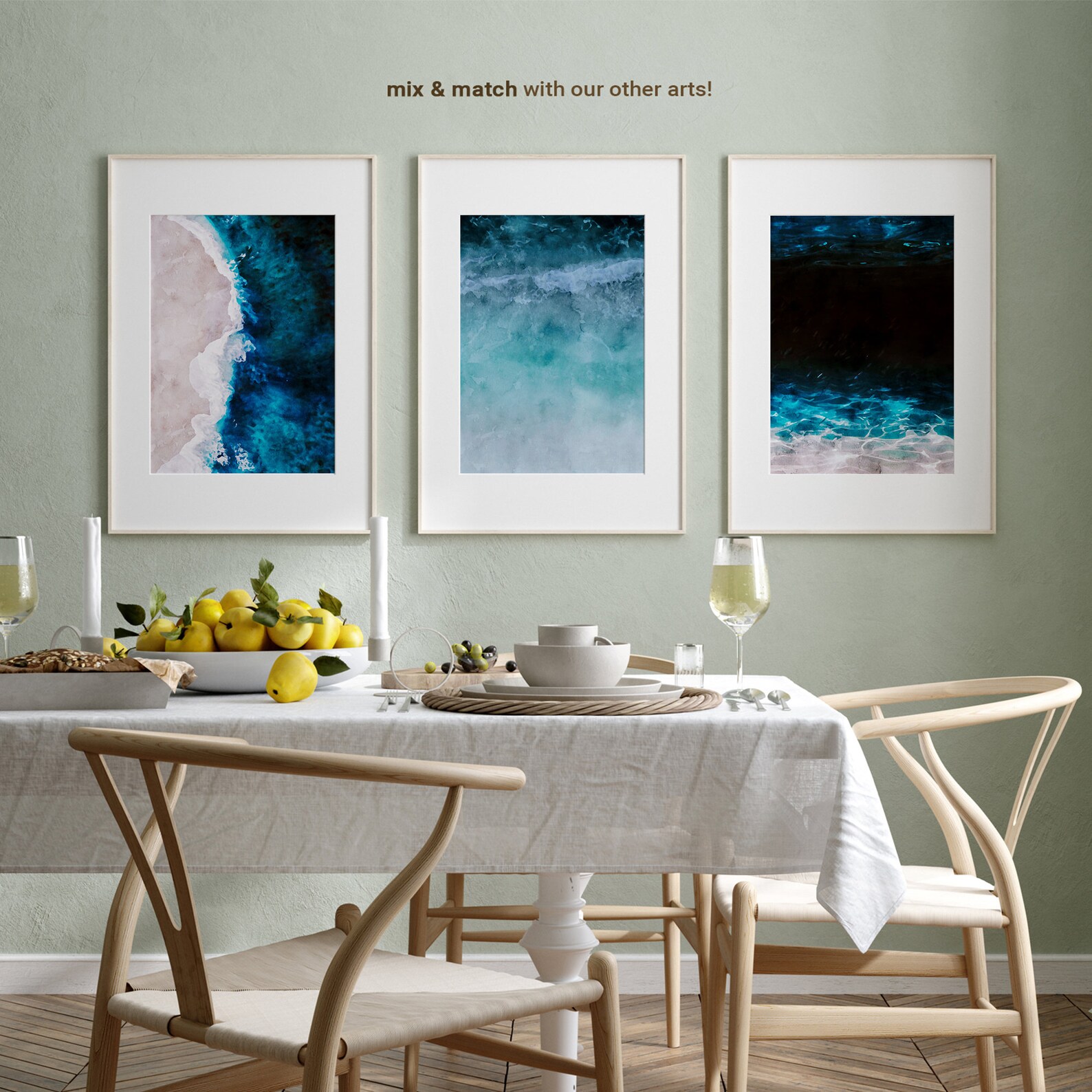 Digital Watercolor Ocean Printable Beach Digital Print - Etsy