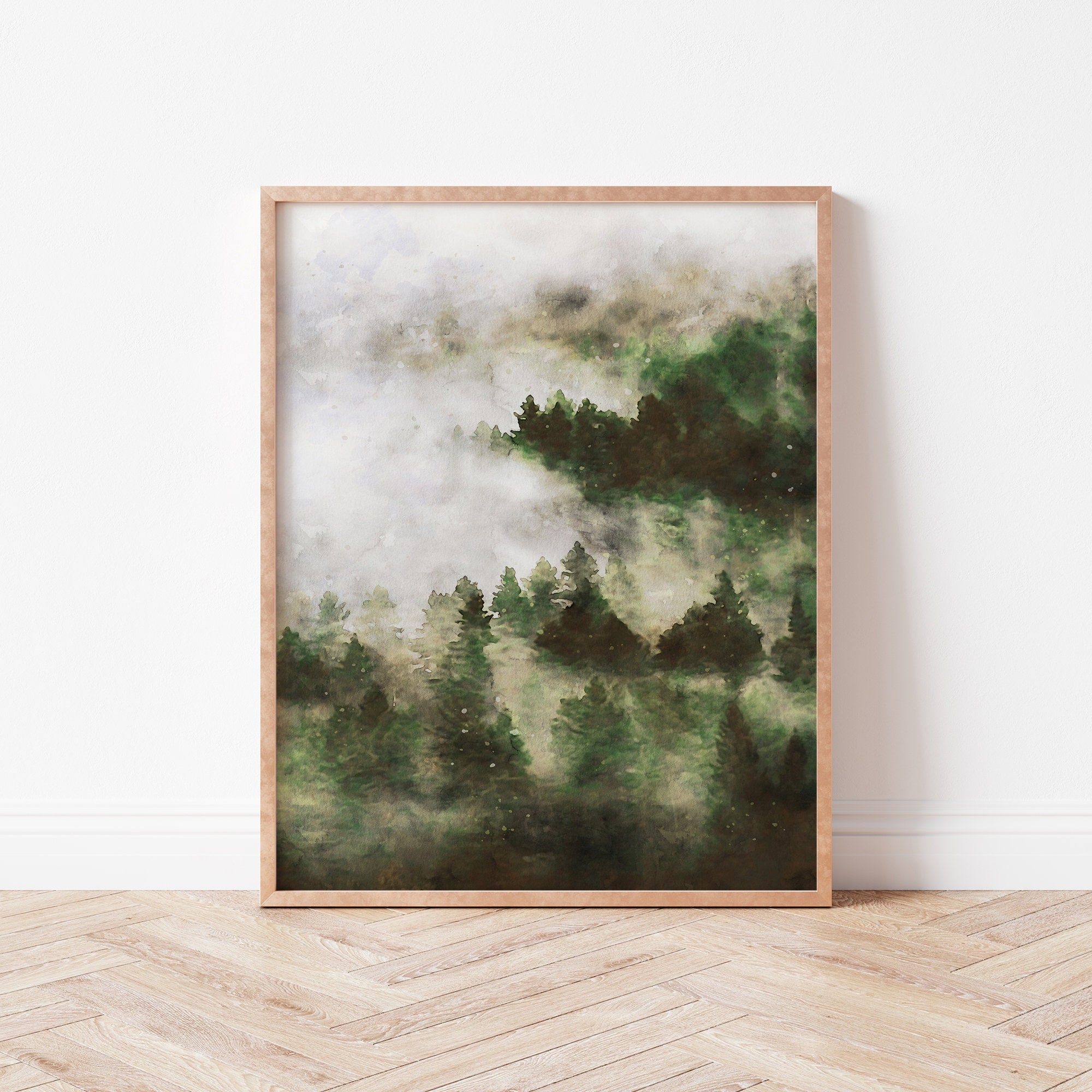 Art & Collectibles Forest Print Nature Digital Print Landscape Art ...