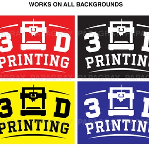 3D Printing SVG Vector Graphic | Digital Download | 3D Printer PNG ...