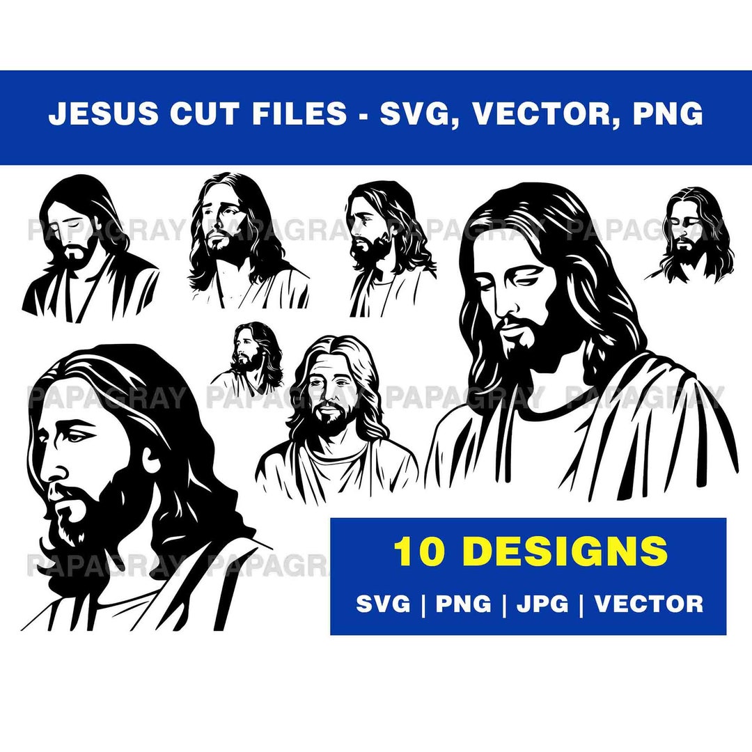 Jesus SVG Bundle: Christian Vector Graphics (digital Download) - Etsy