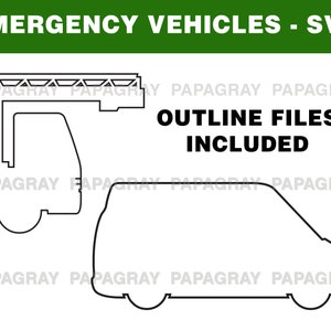 Emergency Vehicles SVG Pack - 10 Designs | Digital Download | Fire ...