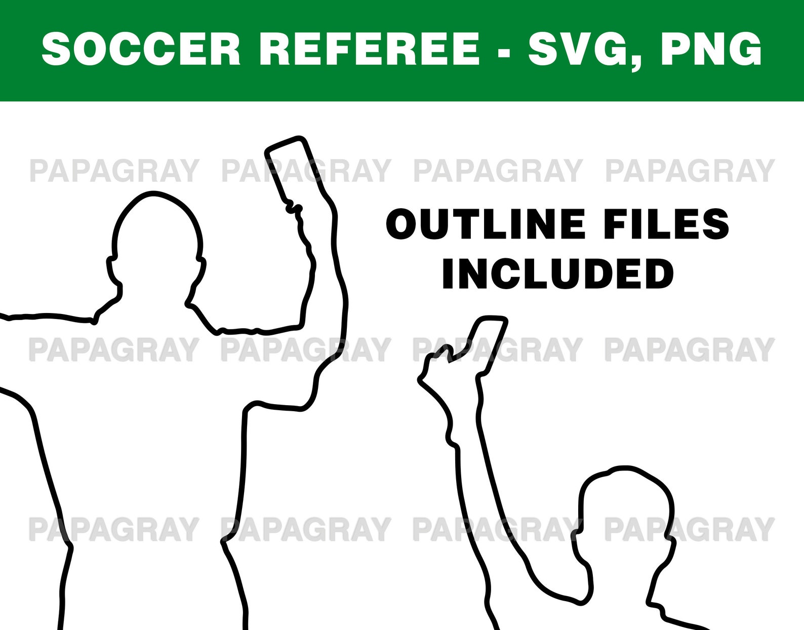 Soccer Referee Silhouette SVG Pack 8 Designs Digital - Etsy