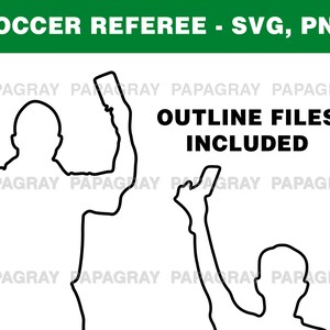 Soccer Referee Silhouette SVG Pack - 8 Designs | Digital Download ...