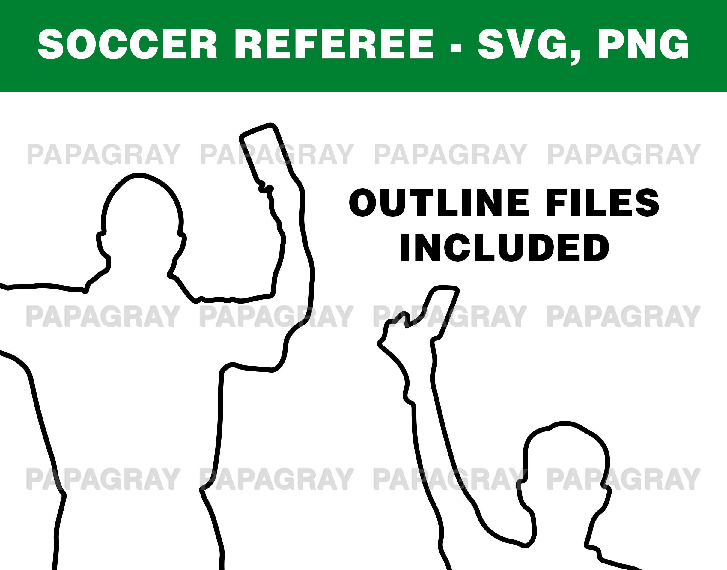 Soccer Referee Silhouette SVG Pack - 8 Designs | Digital Download ...
