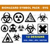 Biohazard Symbol SVG EPS DXF Digital Download Vector File | Cricut ...