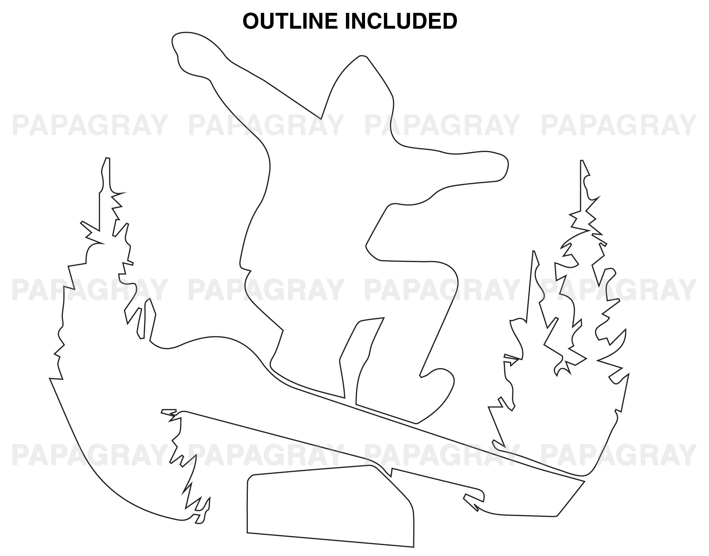 Snowboarding SVG Silhouette Pack - 20 Designs | Digital Download ...