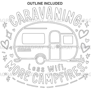 Caravan Sayings SVG: 20 Camping Quotes Designs (digital Download ...