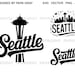 Seattle Skyline SVG Vector Bundle - 7 Designs | Digital Download ...