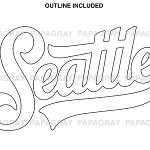 Seattle Skyline SVG Vector Bundle - 7 Designs | Digital Download ...