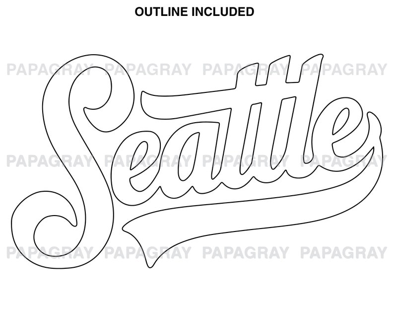 Seattle Skyline SVG Vector Bundle - 7 Designs | Digital Download ...