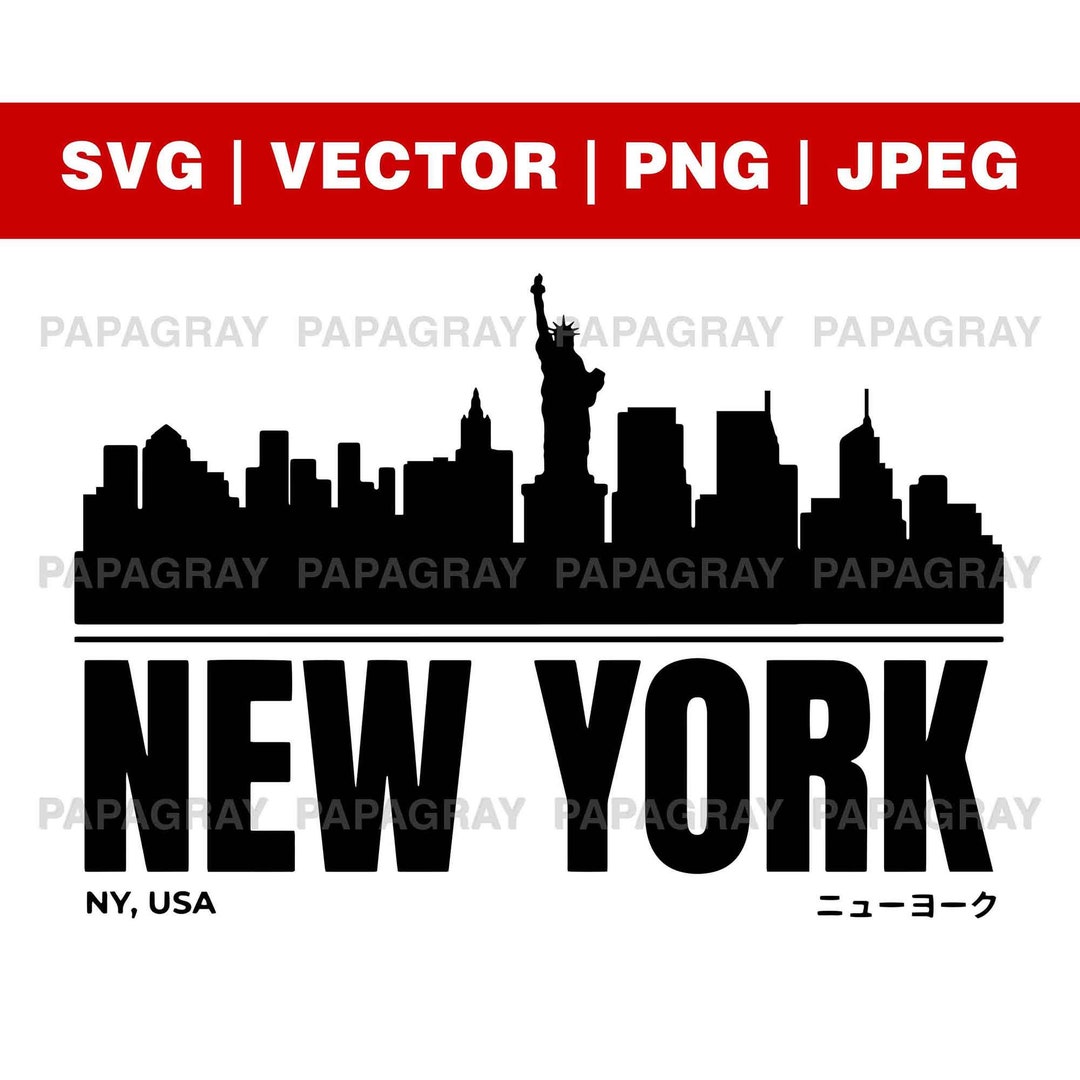 New York SVG | Digital Download | New York Vector, Urban Clipart, New ...