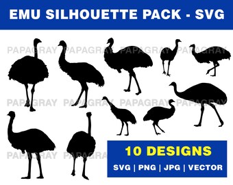 Emu Svg - Etsy