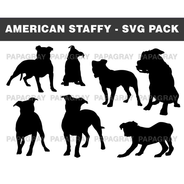 Staffy Svg - Etsy