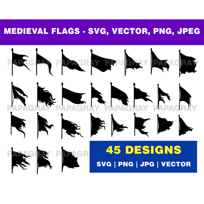 Medieval Flag - Etsy