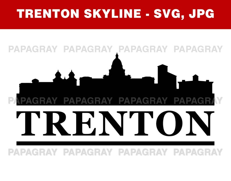 Trenton Skyline SVG Digital Download Trenton SVG Trenton - Etsy