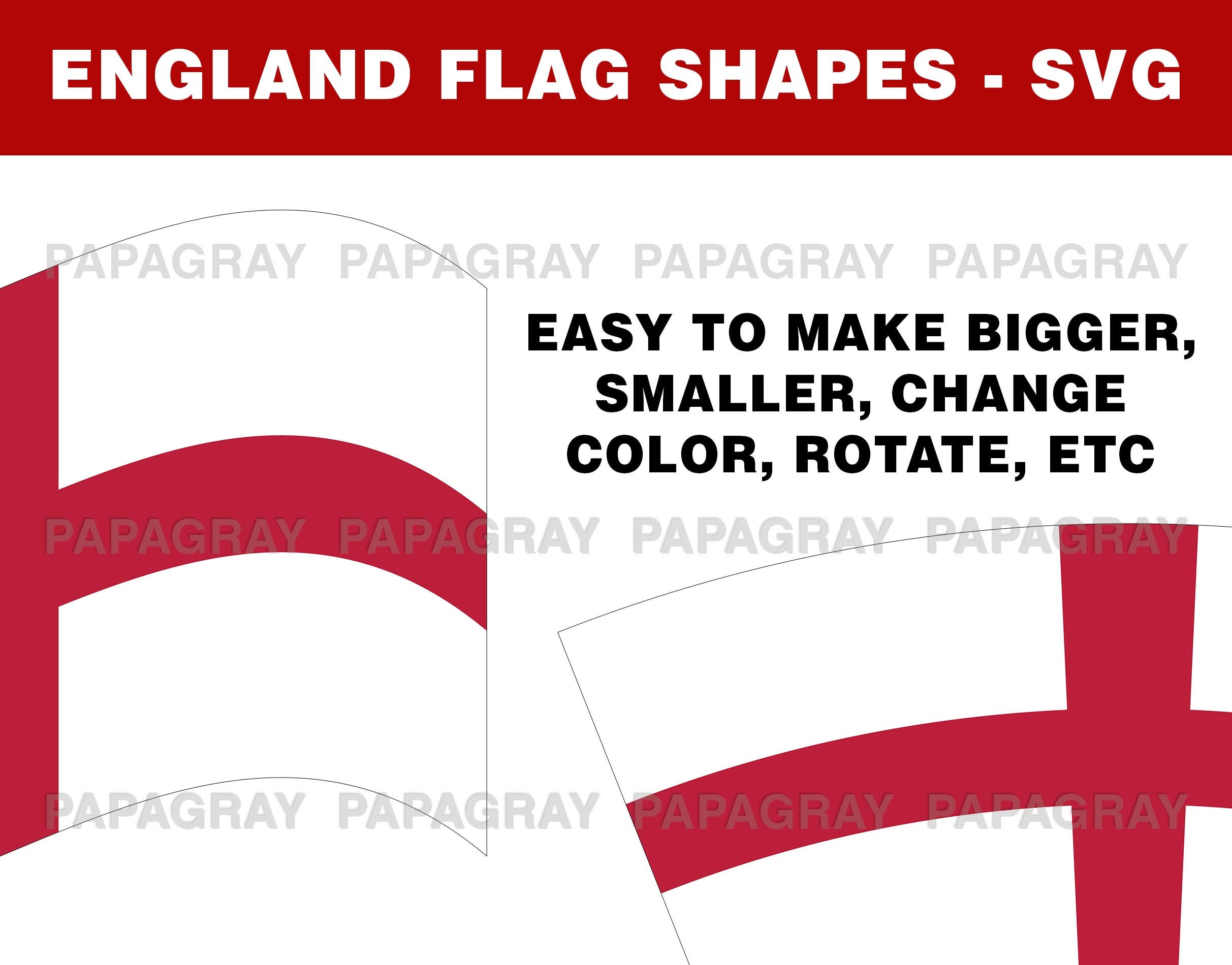England Flag Shape