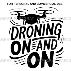 10 Drone Sayings SVG Vector Bundle Digital Download Quadcopter ...