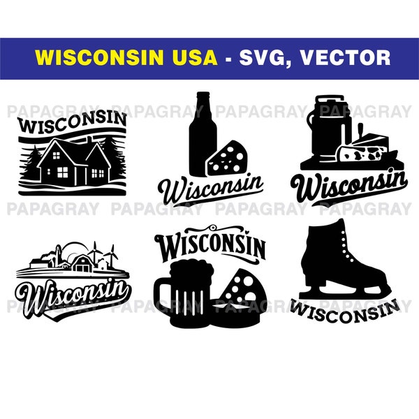 Wisconsin Graphic - Etsy
