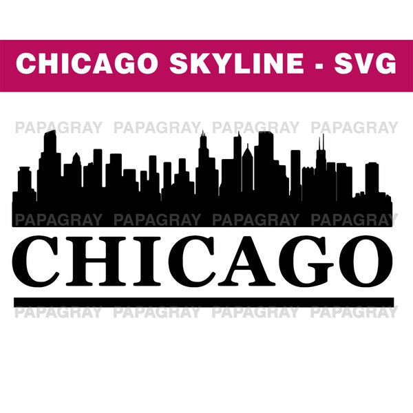 Chicago Skyline - Etsy