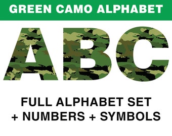 Blue Camo Alphabet PNG - Clip Art BUNDLE PACK | Digital Download | 26 ...
