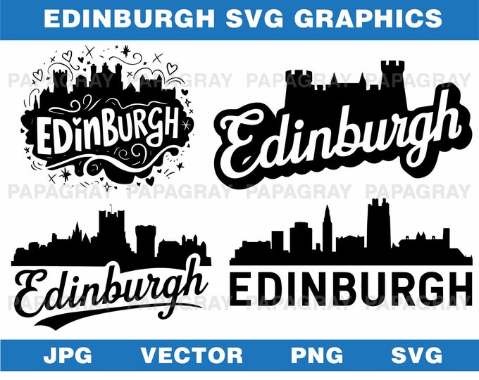 EDINBURGH CASTLE SVG, Edinburgh Castle Svg Files for Cricut, Scottish ...