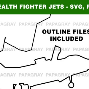 Stealth Fighter Jet SVG Pack 10 Designs Digital Download Stealth Plane ...