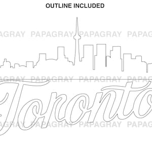Toronto Skyline SVG Vector Bundle - 7 Designs | Digital Download ...